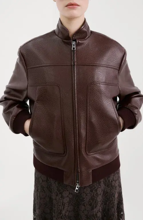 Mango Faux Leather Jacket