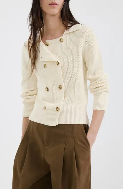 Mango Double-breasted Cotton Cardigan