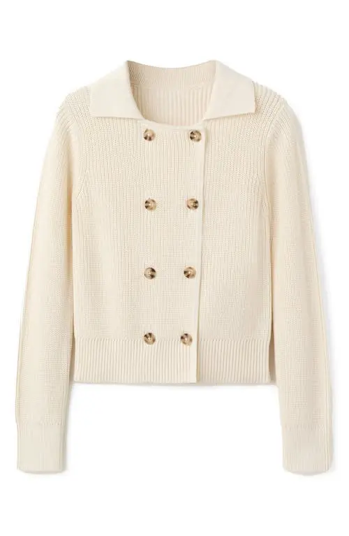 Mango Double-breasted Cotton Cardigan