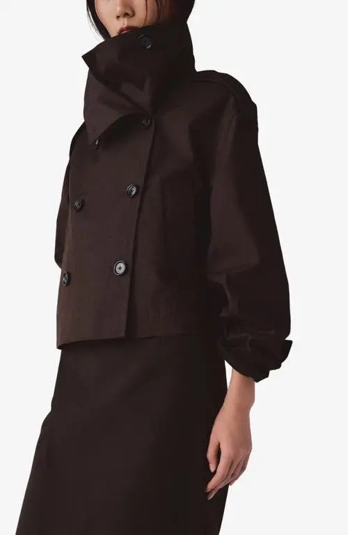 Mango Cropped Trench Jacket