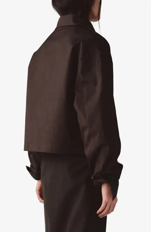 Mango Cropped Trench Jacket