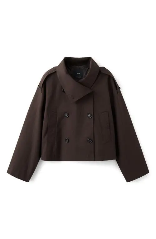 Mango Cropped Trench Jacket