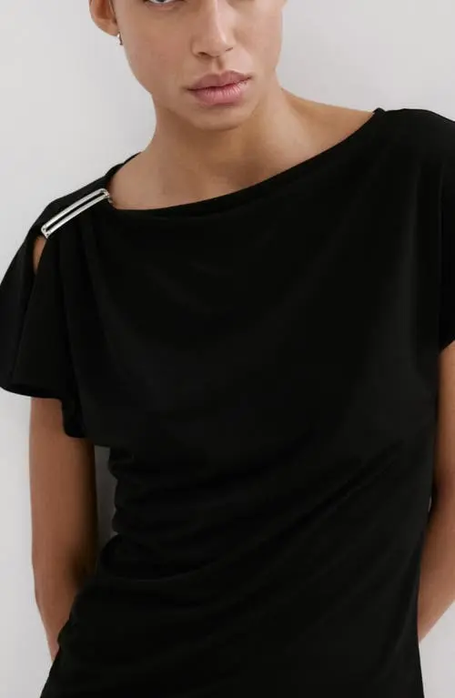 Mango Metal Detail T-shirt