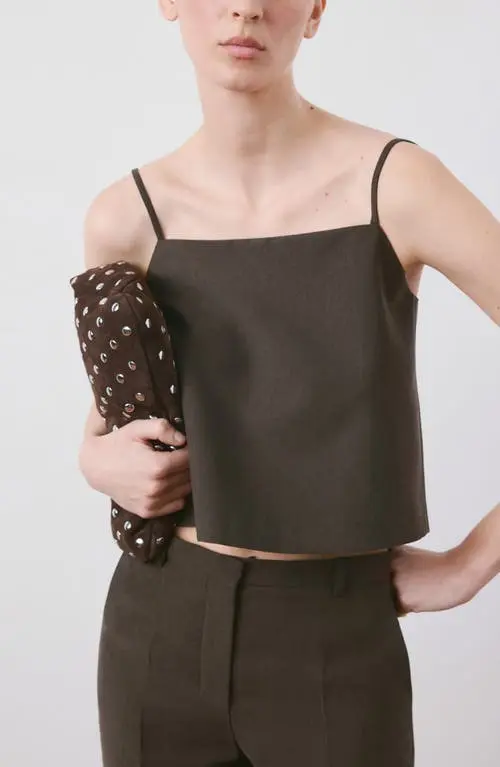 Mango Sleeveless Crop Top