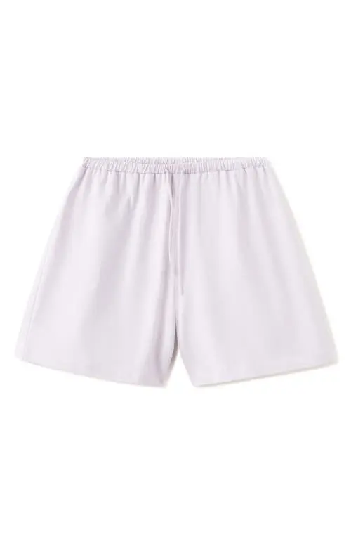 Mango Cotton Pajama Shorts - Lilac