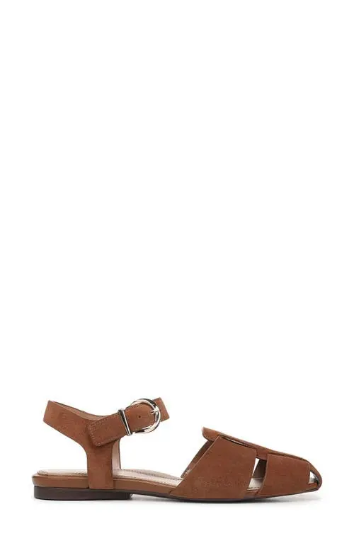 Naturalizer Cleo Leather Sandal - Walnut Wake