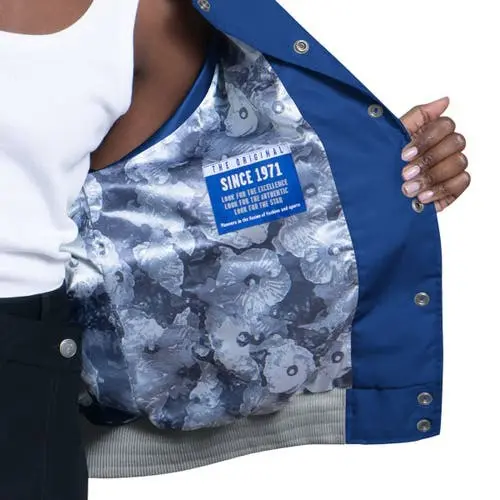 STARTER Los Angeles Dodgers Royal Blitz Varsity Raglan Full-snap Satin Jacket