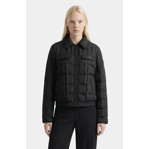 Rudsak Quilted Down Shirt Jacket - Black