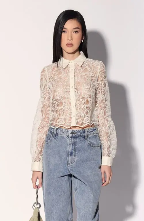 Walter Baker Nicolette Embroidered Top