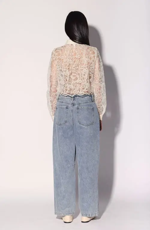 Walter Baker Nicolette Embroidered Top