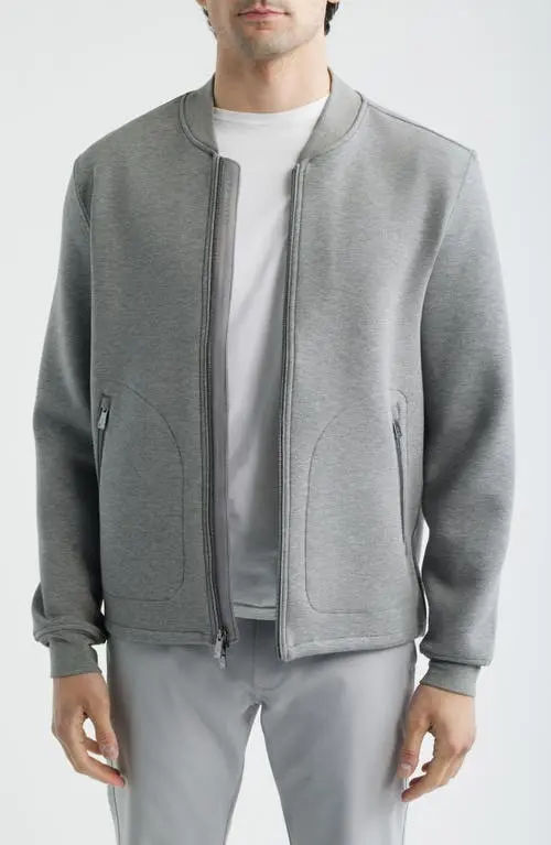 Greyson Calgary Luxe Bomber Jacket - Medium Grey Heather