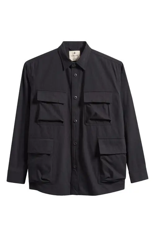 SNOW PEAK Takibi Herringbone Shirt Jacket