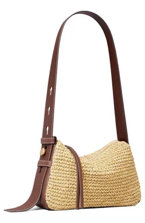 Tory Burch Small Romy Straw Shoulder Bag - Natural