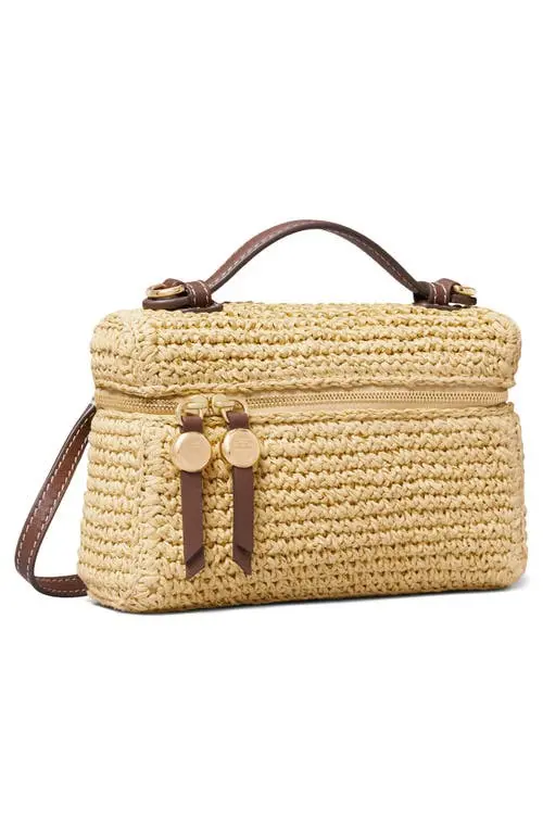 Tory Burch Romy Straw Top Handle Bag