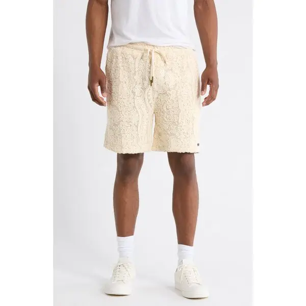 HONOR THE GIFT Mind Maze Lace Knit Shorts - Natural