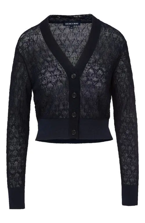 Veronica Beard Ingraham Semi Sheer Cardigan