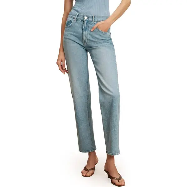 Veronica Beard Harley High-waist Arc Leg Jeans - Big Splash