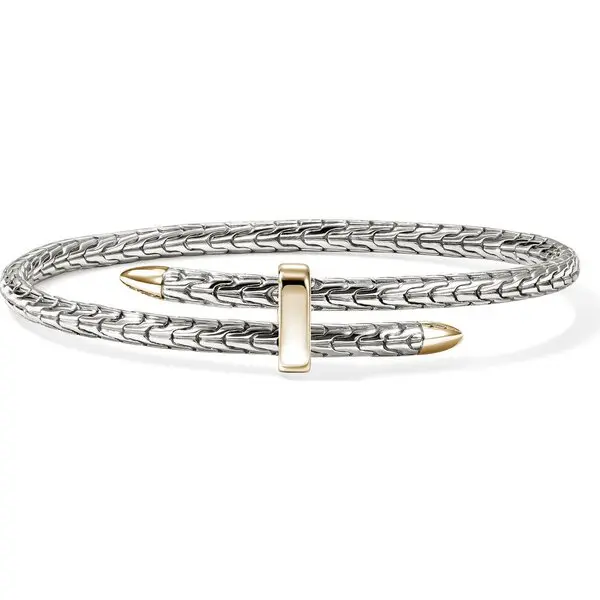 John Hardy Spear Flex Cuff - Silver And Gold