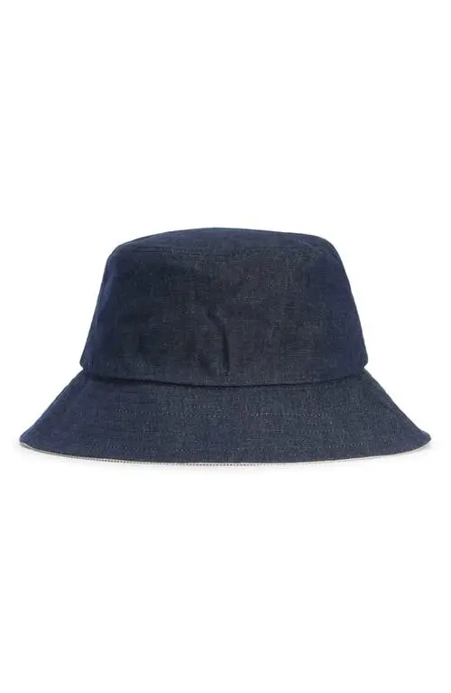 Barbour Asker Water-resistant Waxed Denim Bucket Hat - Indigo