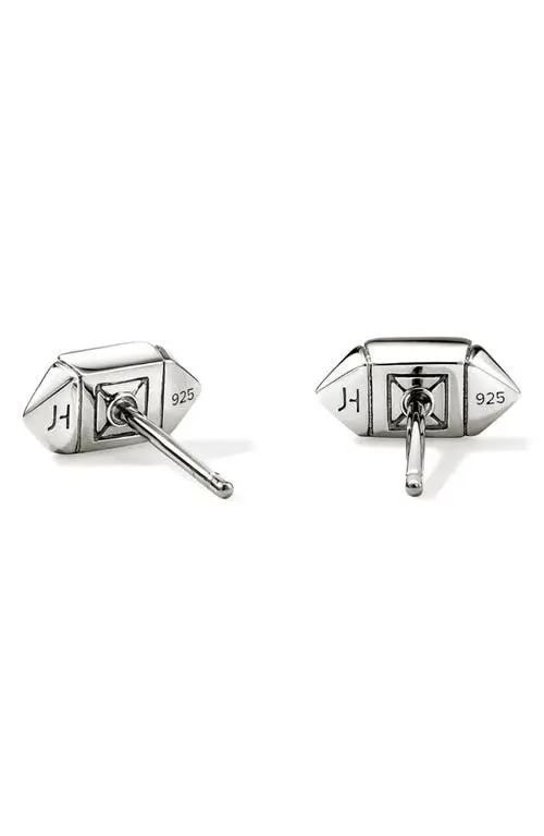 John Hardy Icon Stud Diamond Earrings - Silver
