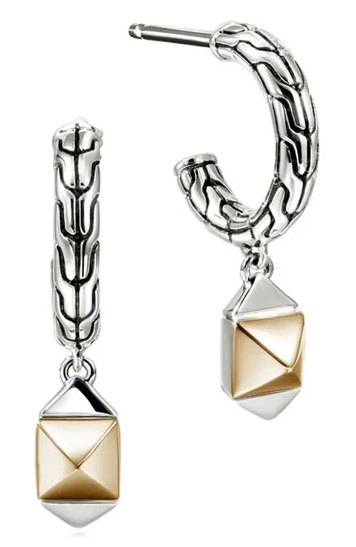 John Hardy Icon Stud Hoop Earrings - Silver And Gold