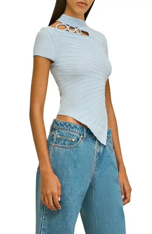 Cult Gaia Nessi Asymmetric Cutout Knit Top