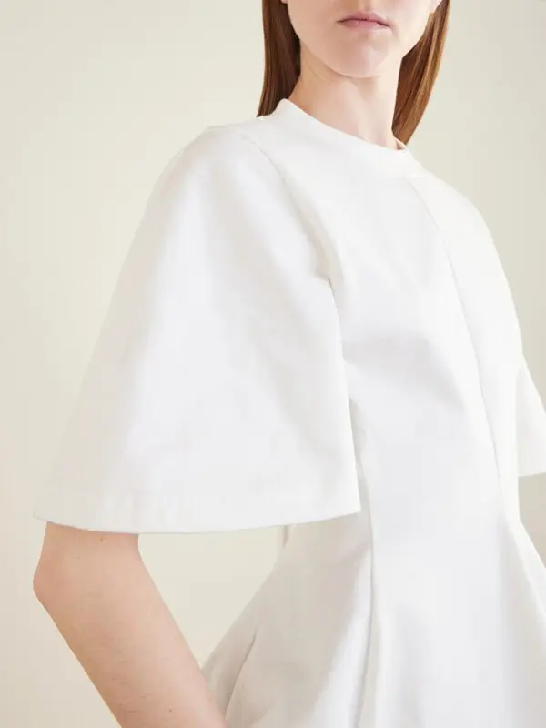 Balenciaga Shaped Flared Cotton-jersey T-shirt