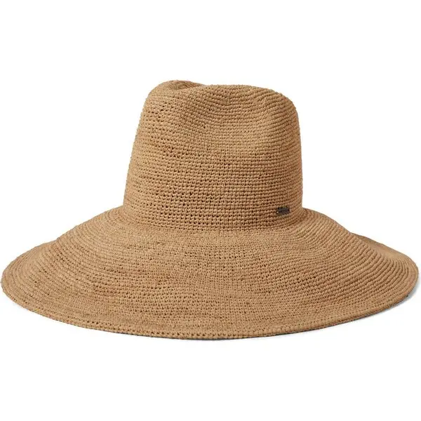 Brixton Helena Packable Straw Sun Hat - Tan