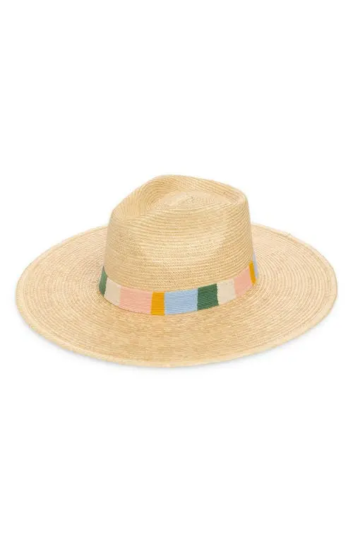 SUNSHINE TIENDA Clara Palm Straw Sun Hat - Natural