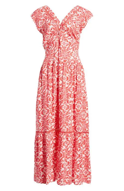 CITY BLUES Printed Tiered Maxi Dress