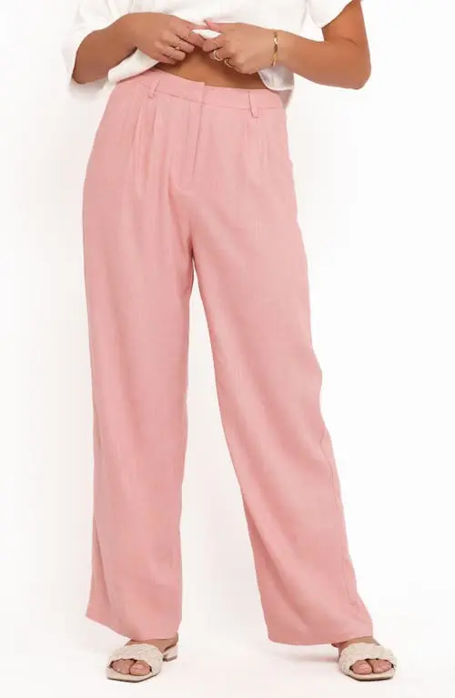PETAL & PUP Dean Pleated Front Trousers - Light Pink