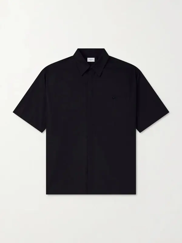 Saint Laurent Cotton-poplin Pyjama Shirt - Black