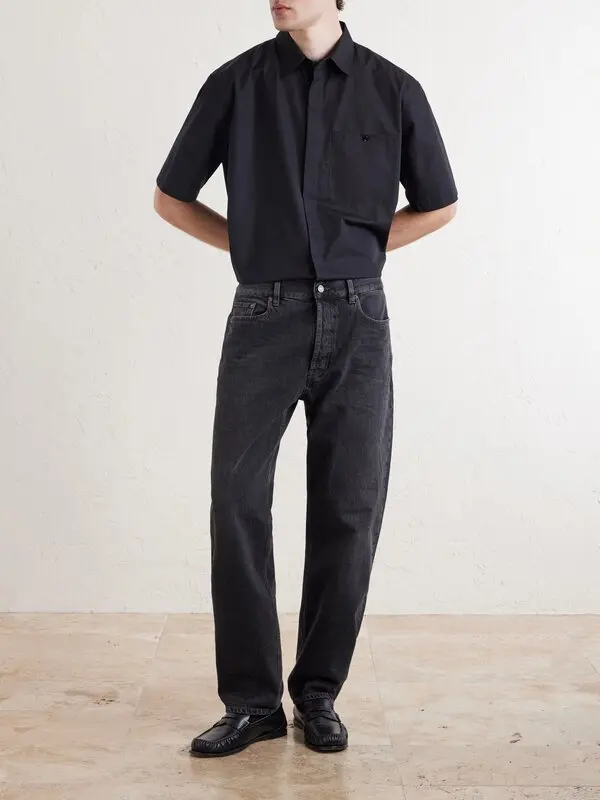 Saint Laurent Cotton-poplin Pyjama Shirt - Black