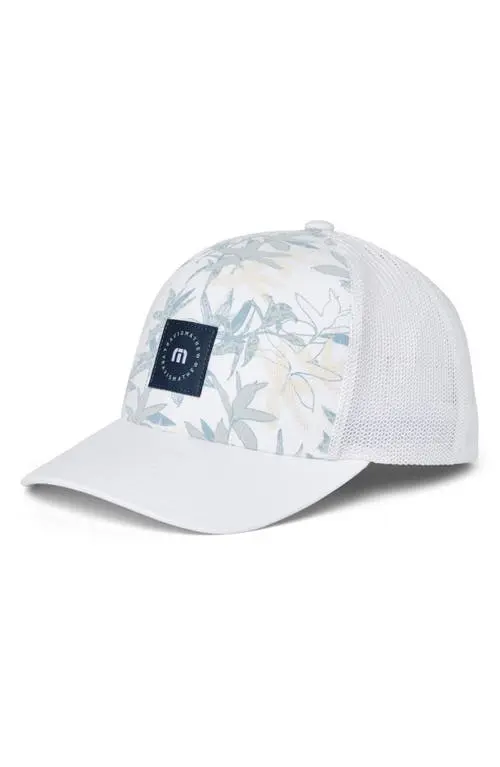 Travis Mathew Patterned Baseball Cap - White