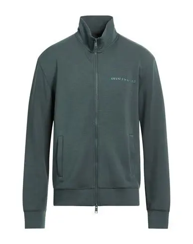 Armani Exchange Turtleneck Sweatshirt With Logo - Green
