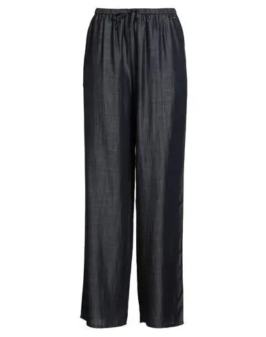 Armani Exchange Wide-leg Lyocell Pants - Blue