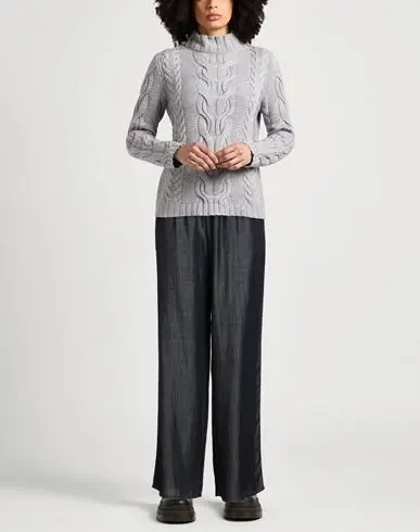 Armani Exchange Wide-leg Lyocell Pants - Blue