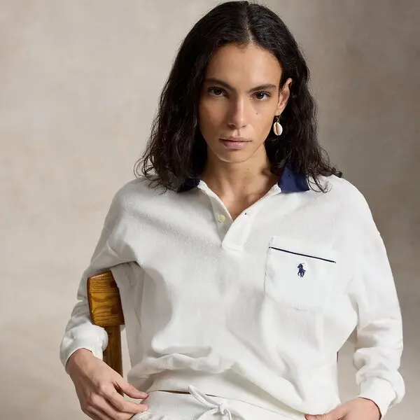Ralph Lauren Terry Long-sleeve Polo Shirt - White
