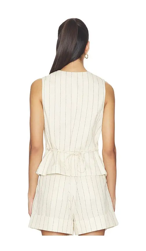 Rag & Bone Paulette Stripe Vest - Beige