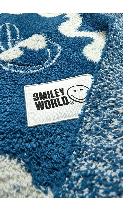 Barefoot Dreams Cozychic Smileyworld Surf Stroller Blanket
