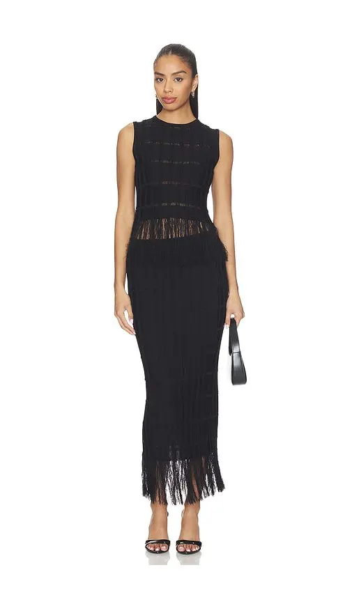 KARINA GRIMALDI Aria Fringe Knit Set