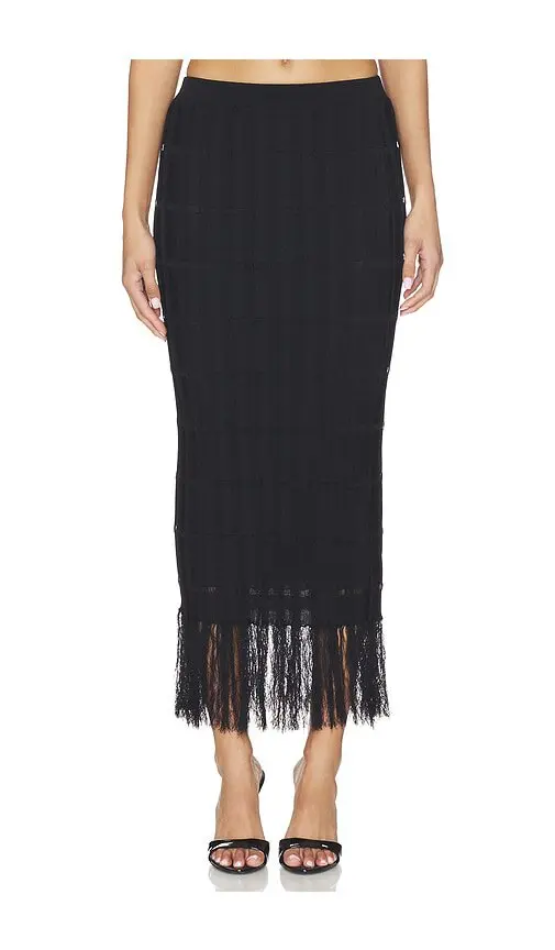 KARINA GRIMALDI Aria Fringe Knit Set