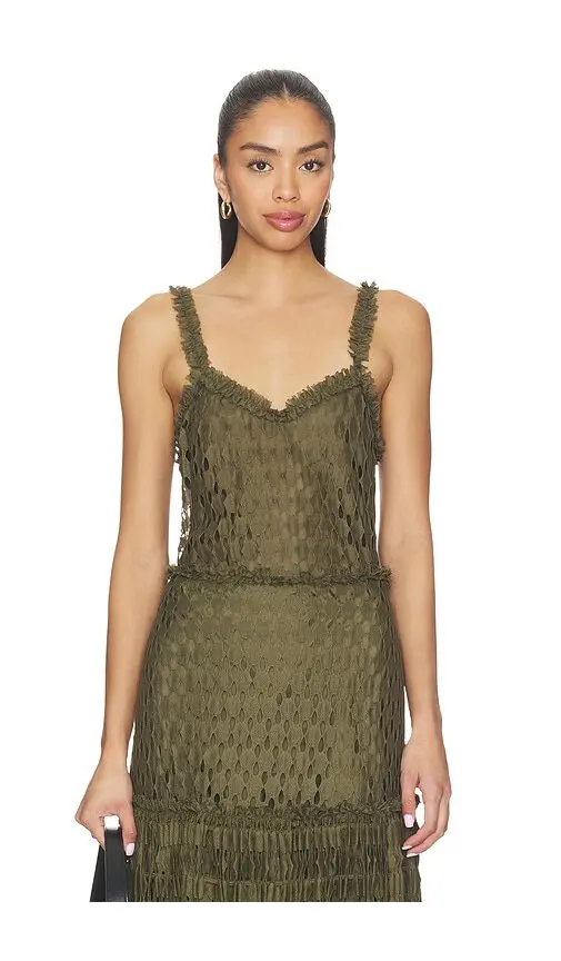 Ulla Johnson Lace Tank Top - Army
