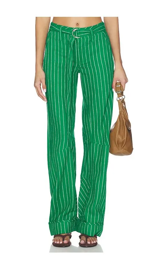 Free People X Revolve Raise The Stakes Belted Twill Pants