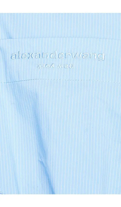 Alexander Wang Prestyled Button Down Skort Romper