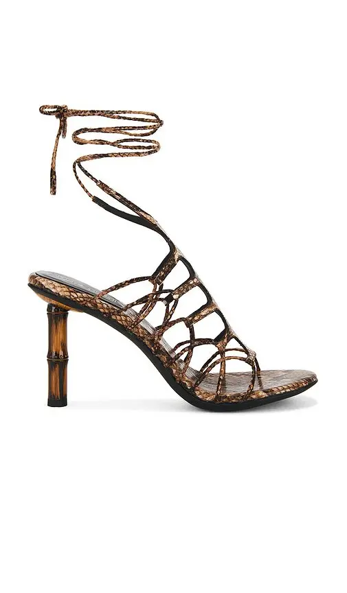 Jeffrey Campbell Scintilla Python Embossed Stiletto Sandal