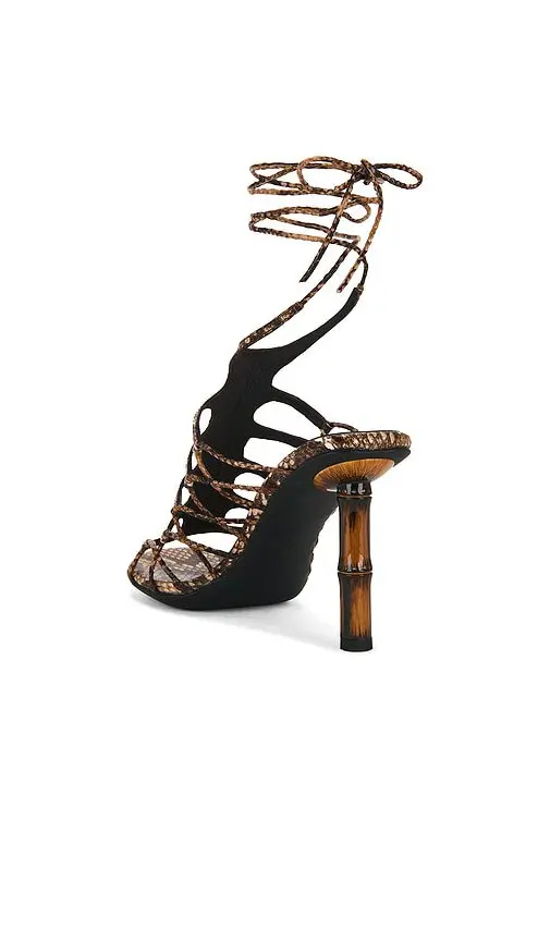 Jeffrey Campbell Scintilla Python Embossed Stiletto Sandal