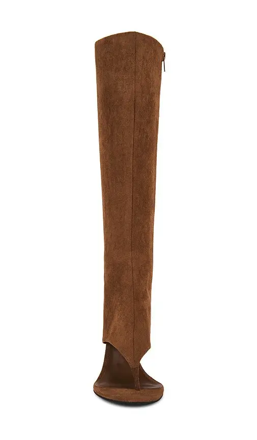 Jeffrey Campbell Whats Up" Suede Sculptural Wedge Boots
