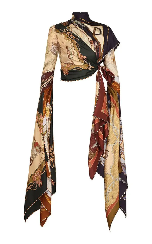 Zimmermann Valiant Scarf Silk Top
