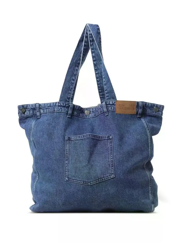 Baum Und Pferdgarten Pocket-detail Tote Bag